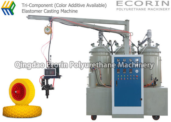 Solid Tire Making PU Injection Machine , 380V Polyurethane Injection Equipment