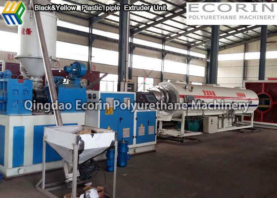 PE Insulated Plastic Pipe Extruder Machine With Air Sealing Electrical Control