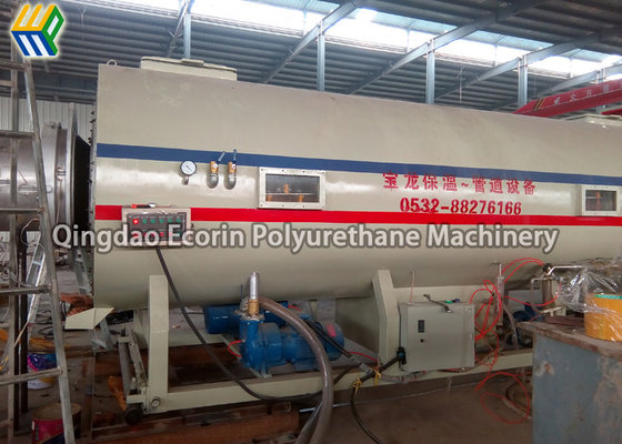 China Big Diameter HDPE Single Screw Plastic Extruder Machine For Black / Yellow Insulation Pipe Making Machine