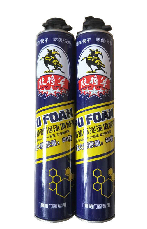 Construction Grade Polyurethane Spray Adhesive Foam Wood Filler Heat Preservation