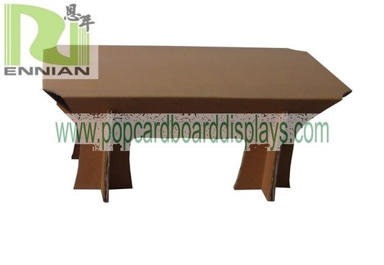 China Cardboard Cofee Desk Computre Table With UV Coating Diy Paper Toy Corrugated Cardboard Furniture ENCF037 supplier