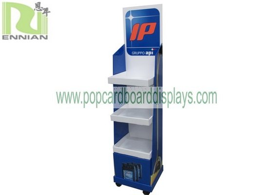 China Store Card Display Stand Recycable 4C CMYK Full Color UV Coating supplier