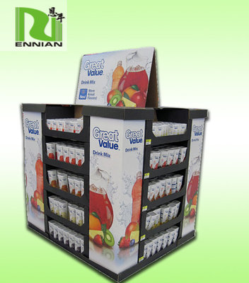 China Strong Pop Up Cardboard Floor Display Stands Easy To Assemble supplier