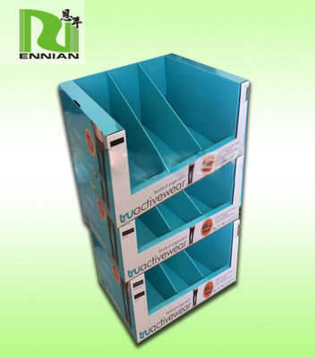China Supermarket Underwear Cardboard Pallet Display Fashion Light Duty supplier