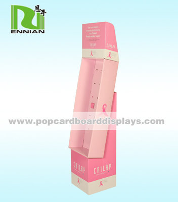 China Pink Point Of Sales Display With Hooks For Phone Accessories supplier