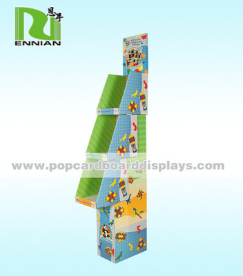 China Shop Paper Cardboard Display Racks Floor Display Stand For Promotion supplier