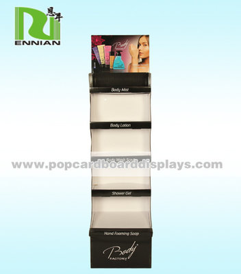 China Cosmetics Custom Cardboard Display Stands Environmentally Friendly supplier