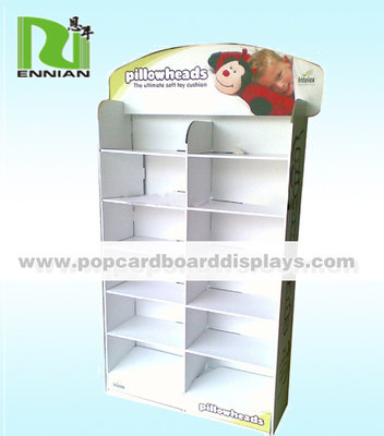 China Pillow Custom Point Of Purchase Displays Promotion Cardboard Display Shelves supplier
