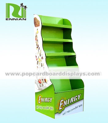 China Weight Light Cardboard Display Stand For Drinks , Easy To Carry supplier