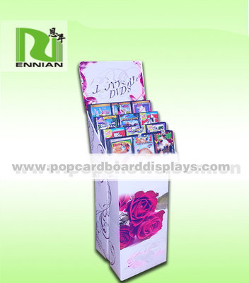China White Foldable Corrugated Cardboard Display Showcase Lightweight supplier