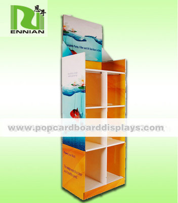 China Promotion Paper Pallet Display Cardboard Floor Display Stand, Cardboard Display Shelf supplier