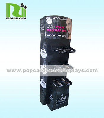 China Pop Up Skincare Cardboard Floor Display Stands Cosmetic Cardboard Display Racks supplier