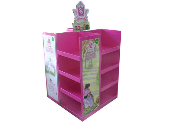 China Advertising All Sides Cardboard Display Stand Pallet In Supermarket supplier