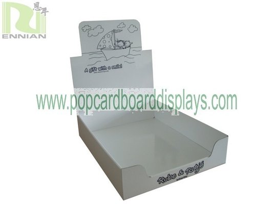 China Store Advertising White Coardboard Paper Box Cardboard Counter Displays supplier