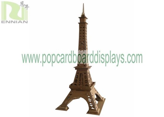 China Eiffel Tower Made By Corrugated Cardboard Toys Paper Craft For Kids Funny paper products play house paper toys ENTO010 supplier