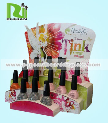 China Creative Printing Counter Retail Cardboard Displays For Nail Polish supplier