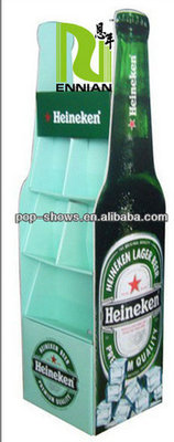 China Special Custom cardboard pop displays Advertising cardboard display racks For Beer supplier