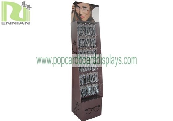 China Fashion Free Standing Cardboard Eyeglasses Display Stands Used In Supermarket supplier