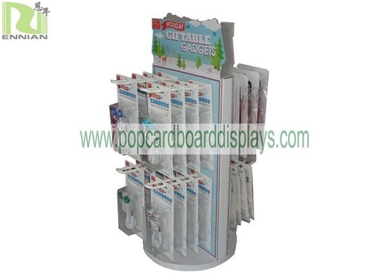 China Fashion Popular POP Cardboard Displays , Floor Hook Display Stand For Socks supplier