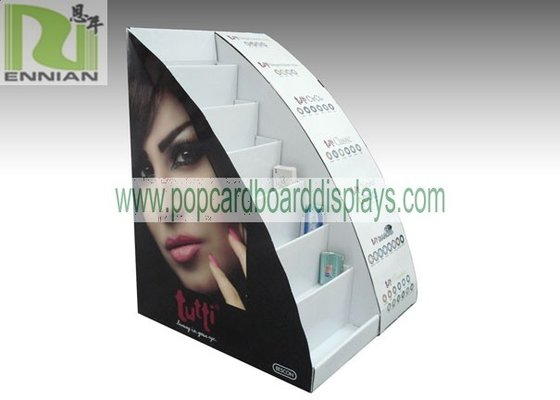 China Custom Floor Standing Cosmetic Cardboard Pallet Display High Precision supplier