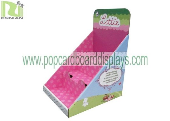China Customized Rotating Display Recycled Pink Cardboard Counter Displays For Retail supplier