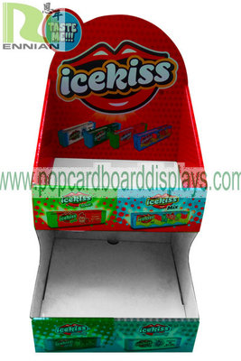 China Sweet Cardboard Retail Display Stand / Candy Corrugated Cardboard Displays ENCD120 supplier