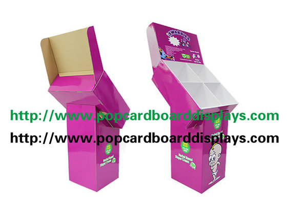China Promotion Pos Cardboard Display Shelf , Corrugated Pop Display Recycled Material supplier