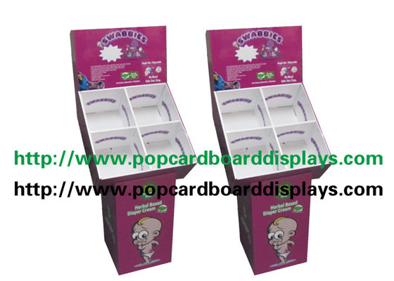China Supermarket Pengertian Cardboard Floor Display Stand for Advertising Product supplier