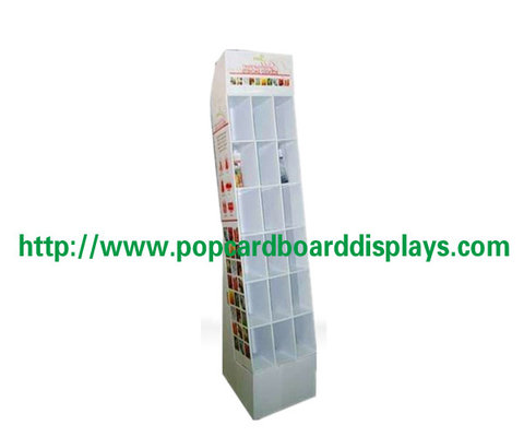 China Promotion 6 Tiers Free Standing Carton Cardboard Wire Display Rack For Food supplier