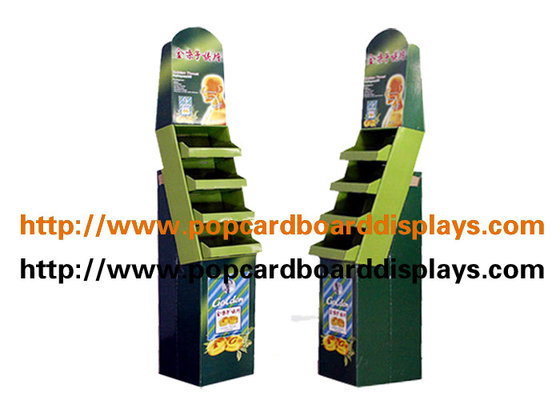 China Fashionable Cardboard Retail Display Stands , Supermarket Paper Floor Display Outdoor supplier