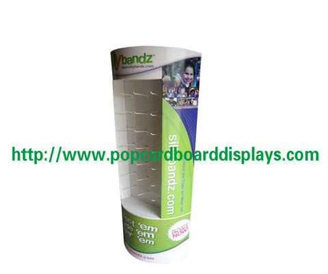 China Advertising Custom Cardboard Floor Displays , Printing Cardboard Hook Display supplier