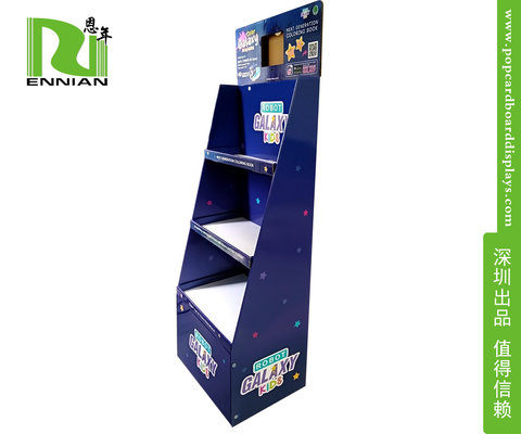China Children Learning Game Cardboard Floor Displays , Cardboard Product Display With Lcd Window supplier