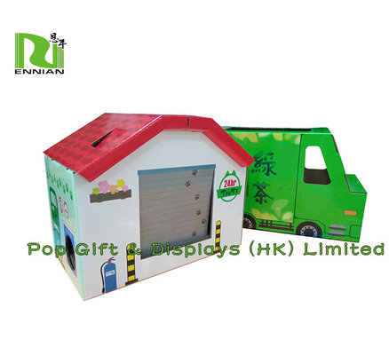 China Cat Scratchers Corrugated Cardboard Furniture House Display For Pet Retailers supplier