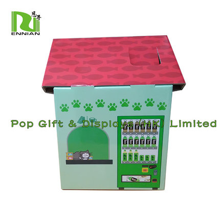 China Customization Cardboard Cat Scratcher House Display For Pet Retailers , Eco Friendly supplier