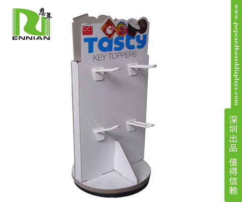 China Colorful Spinner Rack Display Stand Rotatable Cardboard Greeting Card Spinner Rack supplier