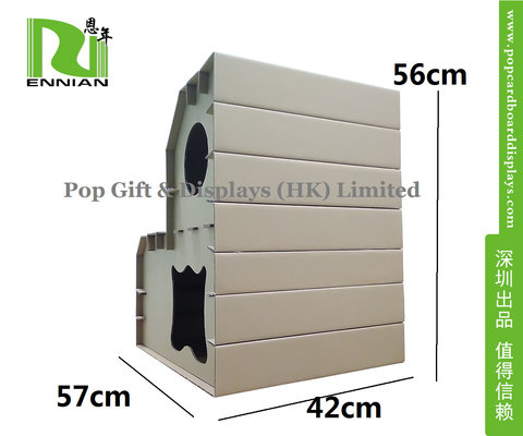 China Cat House for Two Cats , Cardboard Play House Coach House Furniture supplier