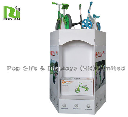 China Supermarket corrugated Cardboard Pallet Display kids bicycle display stand supplier