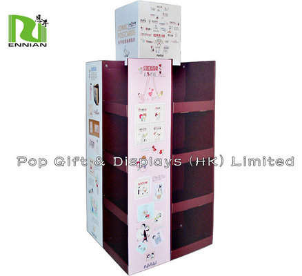China Corrugated Quarter Cardboard Pallet Display , T Shirt Display Stands supplier