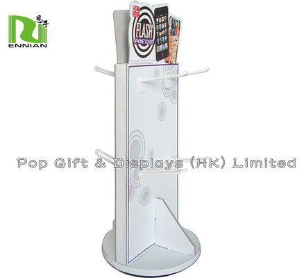 China Double Sides Iphone Case Hook Floor Spinner Display Racks For Case Product supplier