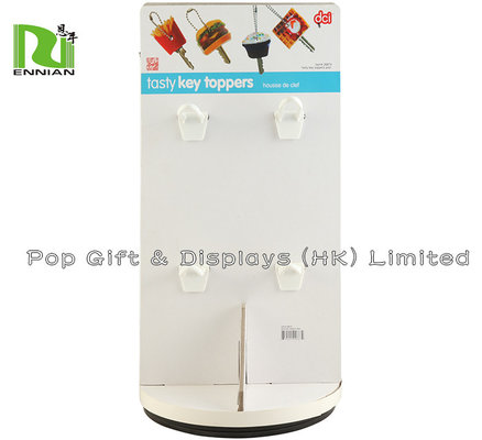 China Full color printing rotating counter top display stand for tasty key topper supplier