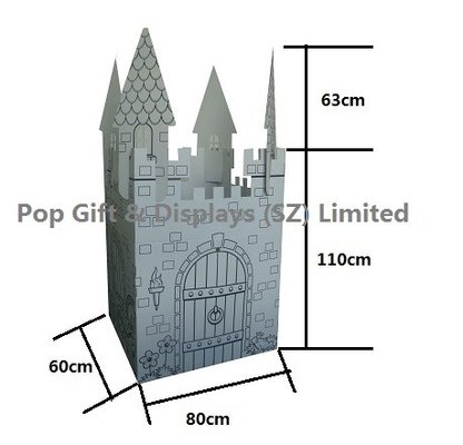 China Children Intelligence Toys Cardboard Castle  / Educational DIY Cardboard Playhouse supplier