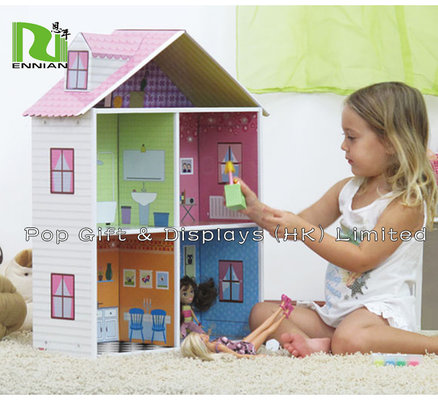 China Recycle Paper Printing Kids Corrugated Cardboard Toys Paper Toy House supplier