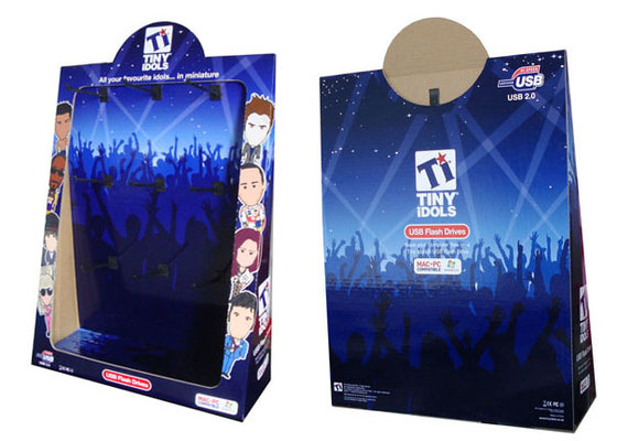 China Electronic counter top displays pop displays with 4 color offset printing corugated material ENCD014 supplier