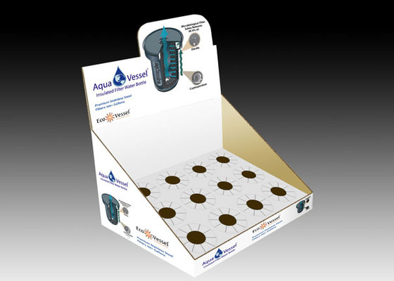 China Pulp disposable  Paper cup POP Cardboard Displays ENCB001 for  Aqua Vessel Holder supplier