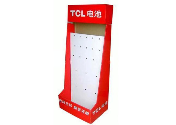 China Fixtures Cardboard Floor Displays holders ENFD010  for storing Battery with eye - catching supplier