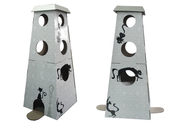 China Children Corrugated Cardboard Furniture building toys for Cats playing ENCF006 supplier