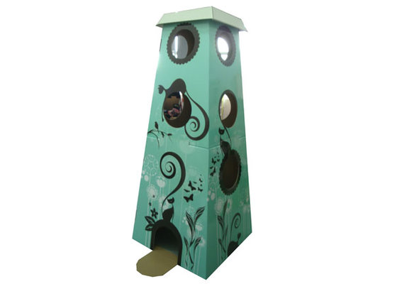 China Environmentally friendly  graphic design Corrugated Cardboard Furniture Kids Tower ENCF007 supplier