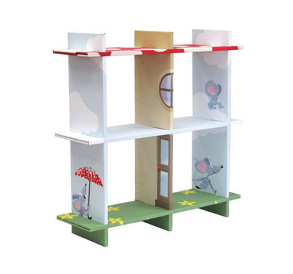 China Aqueous coating Corrugated Cardboard Furniture Cardboard Doll Furniture Shelf ENCF008 supplier