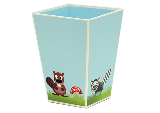 China Glossy lamination Corrugated Cardboard Furniture  Kids Dump Bin holders ENCF009 supplier