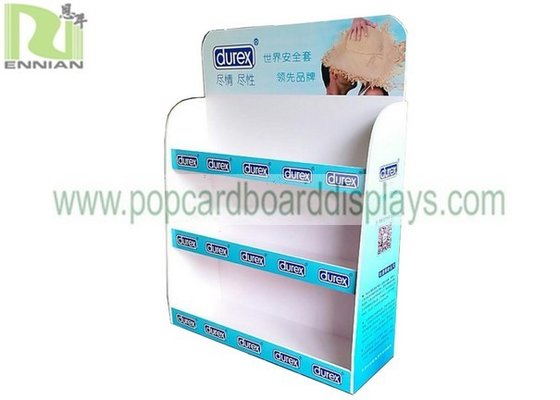 China Custom Counter Condom Wood Display Rack MDF Board Material Long Service Life supplier